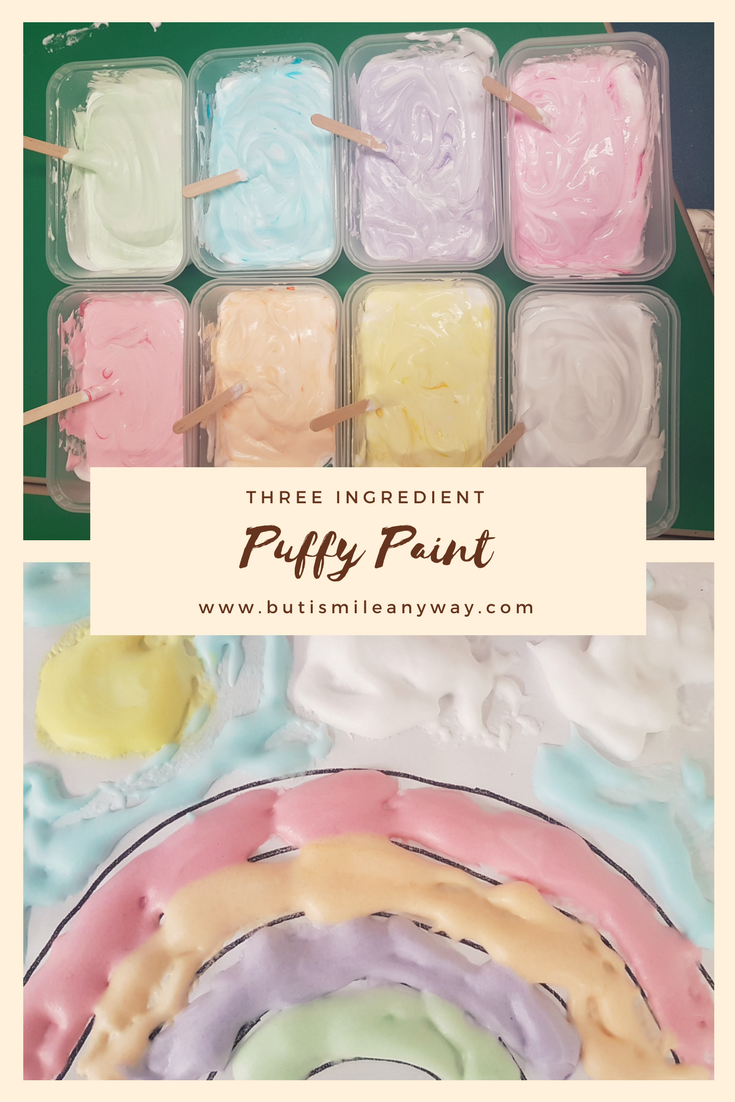 Three Ingredient Puffy Paint | But I Smile Anyway...